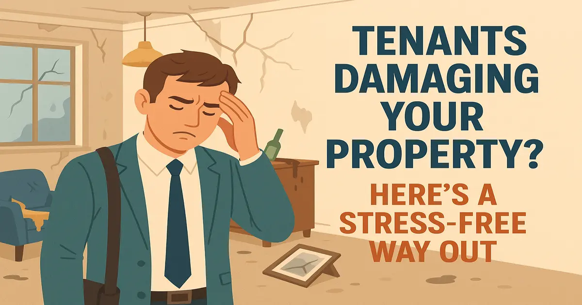 Tenants Damaging Your Property? Here’s A Stress-Free Way Out
